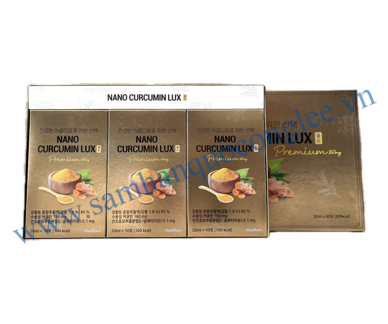 Nghệ Nano Curcumin Masilraon Lux Premium 160mg (20ml x 30 gói) - Sâm Hàn Quốc Ông Lee